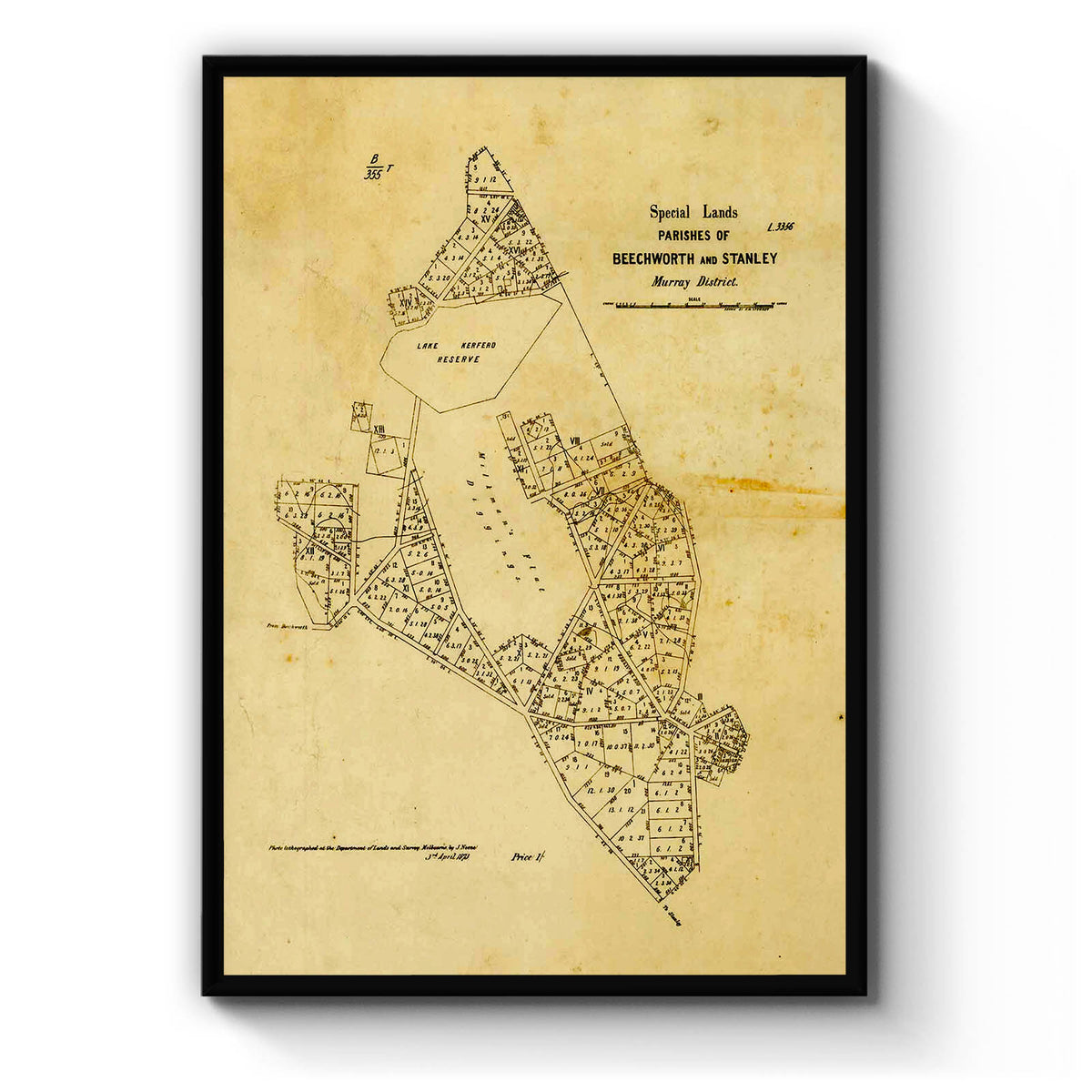 Beechworth, Victoria Australia Vintage Map #3 (1873) – Vintage Maps