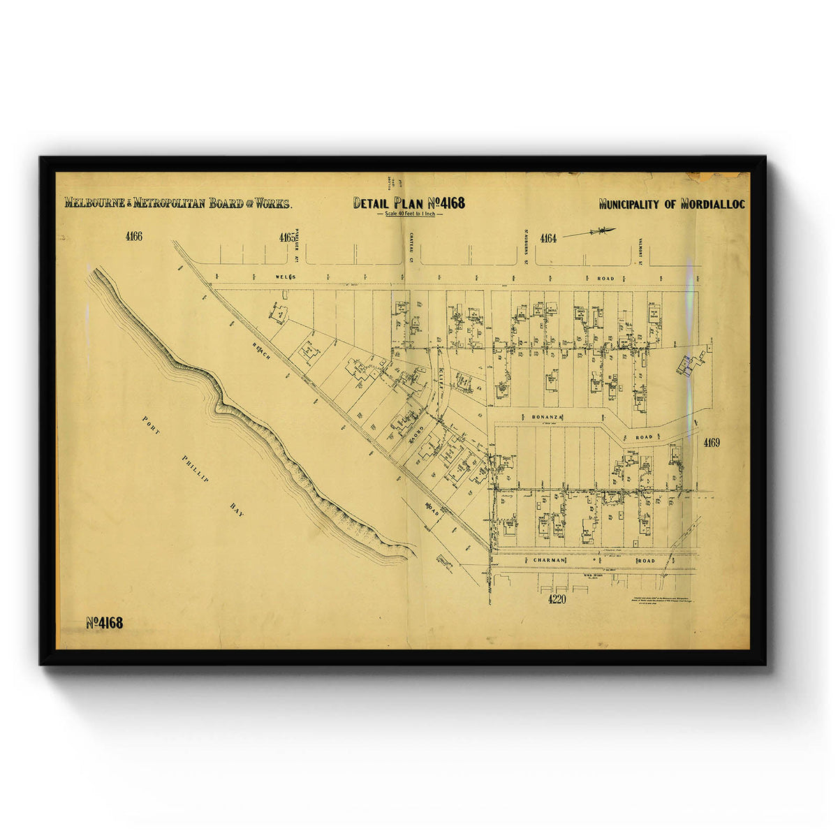 Mordialloc, Victoria Australia Vintage Map #87 (1940) – Vintage Maps