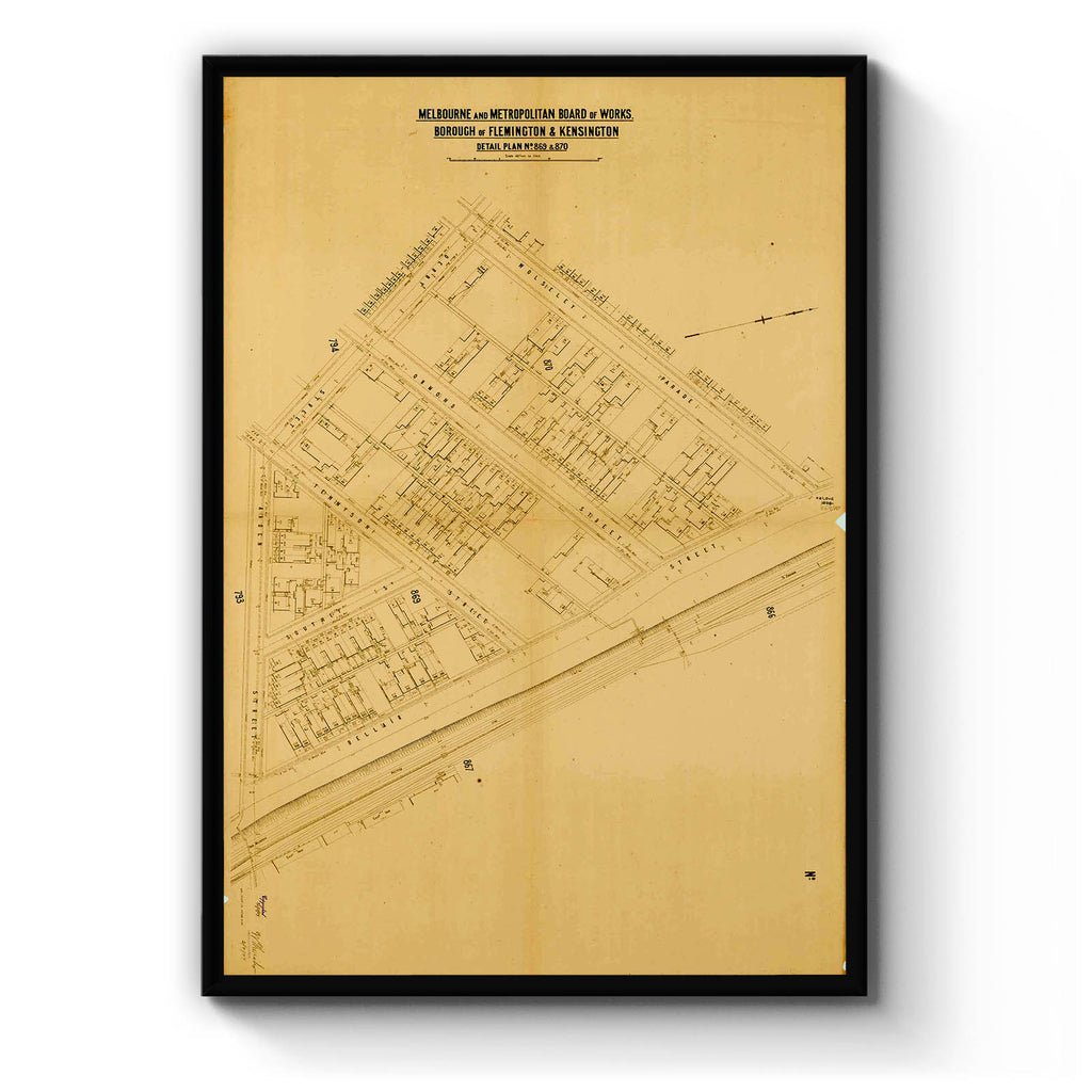 Kensington, Victoria Vintage Maps