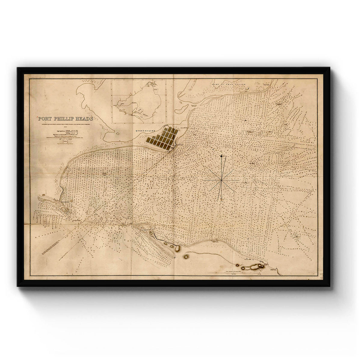 Queenscliff, Victoria Australia Vintage Map #3 (1859) – Vintage Maps