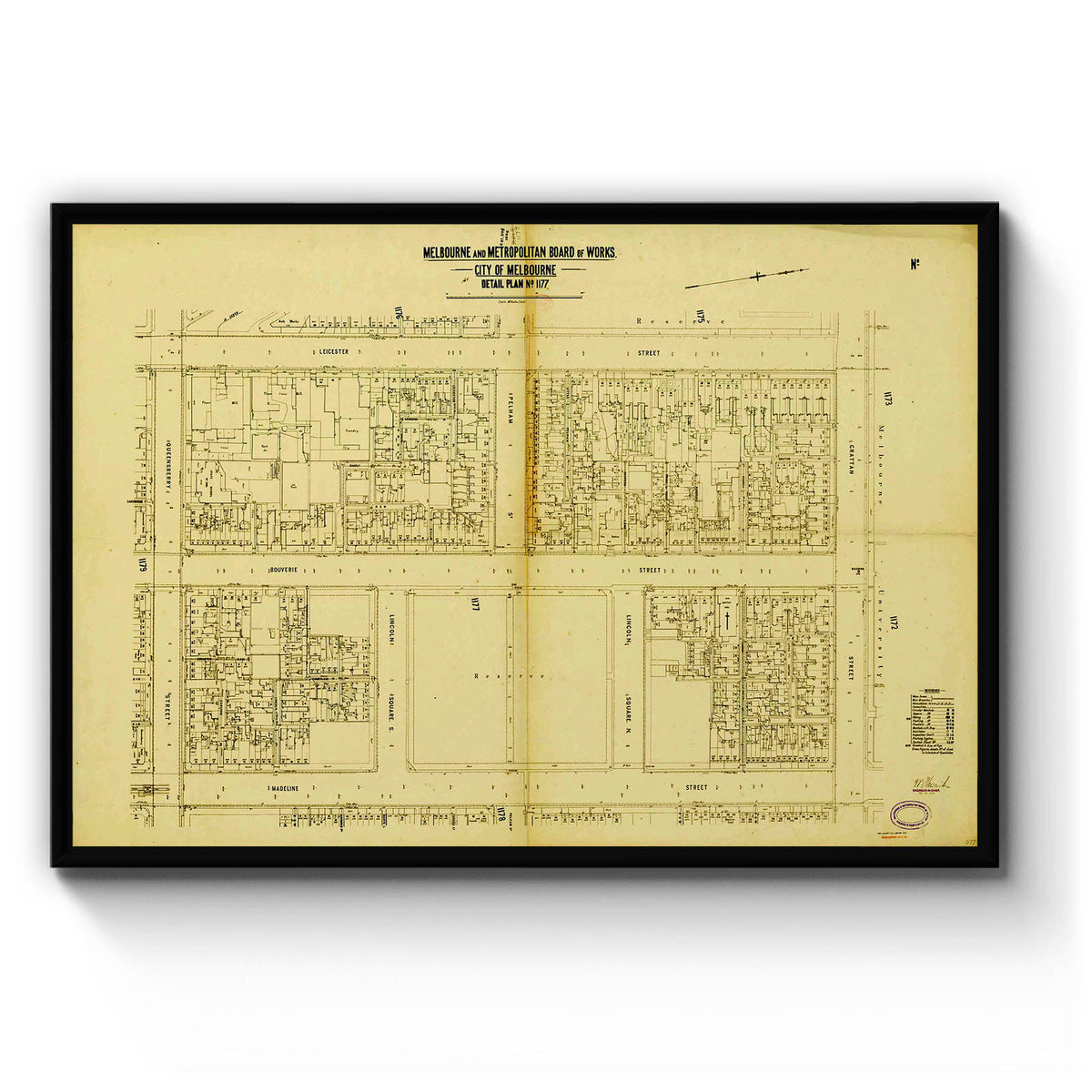 Carlton, Victoria Australia Vintage Map #33 (1896) – Vintage Maps