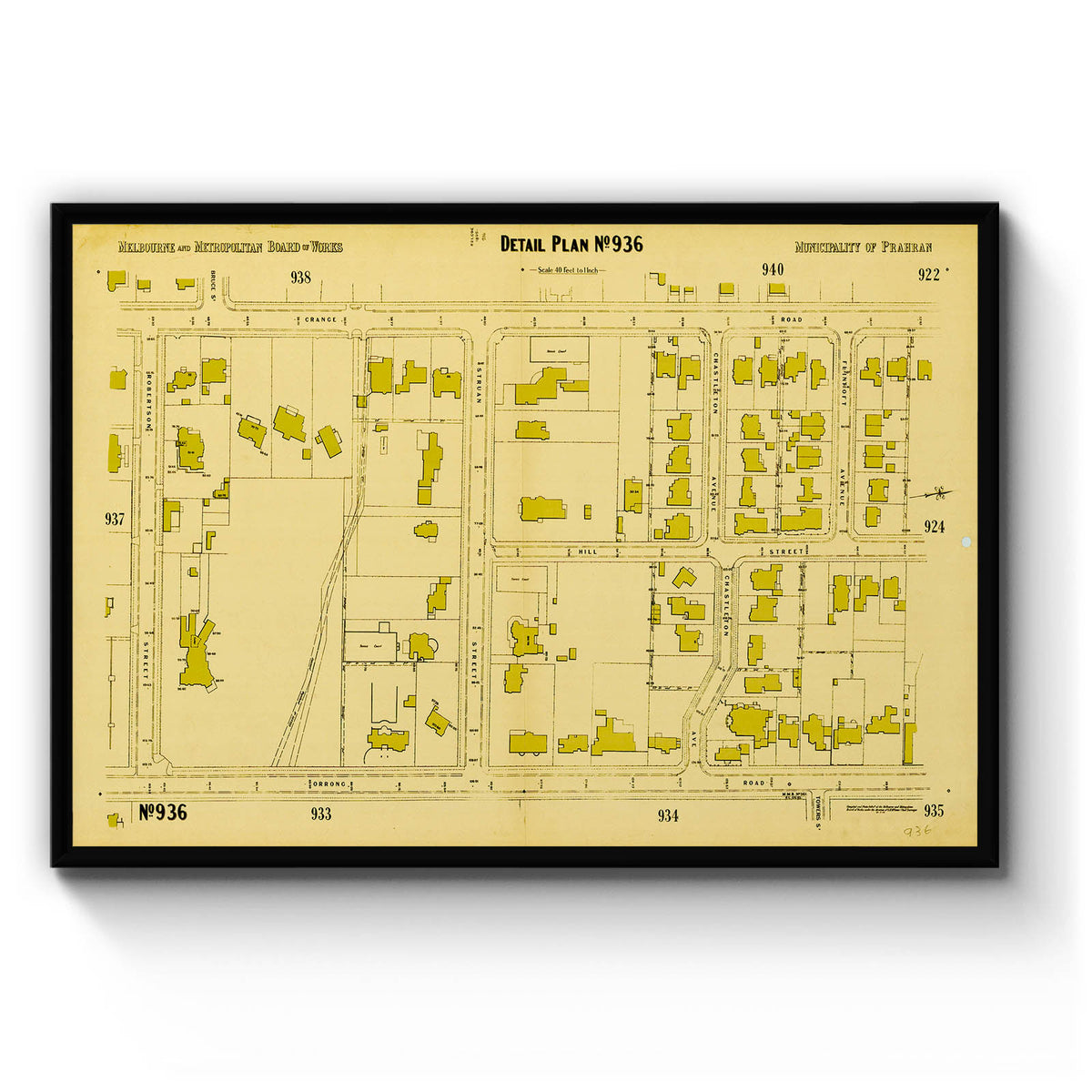 Toorak, Victoria Australia Vintage Map #39 (1945) – Vintage Maps