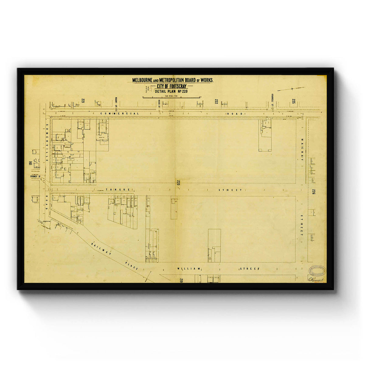 Footscray, Victoria Australia Vintage Map #31 (1895) – Vintage Maps