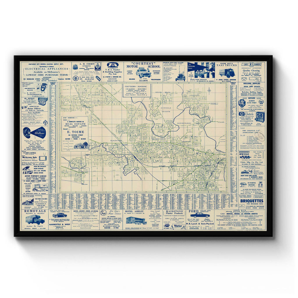 Vintage Maps of Footscray, Victoria