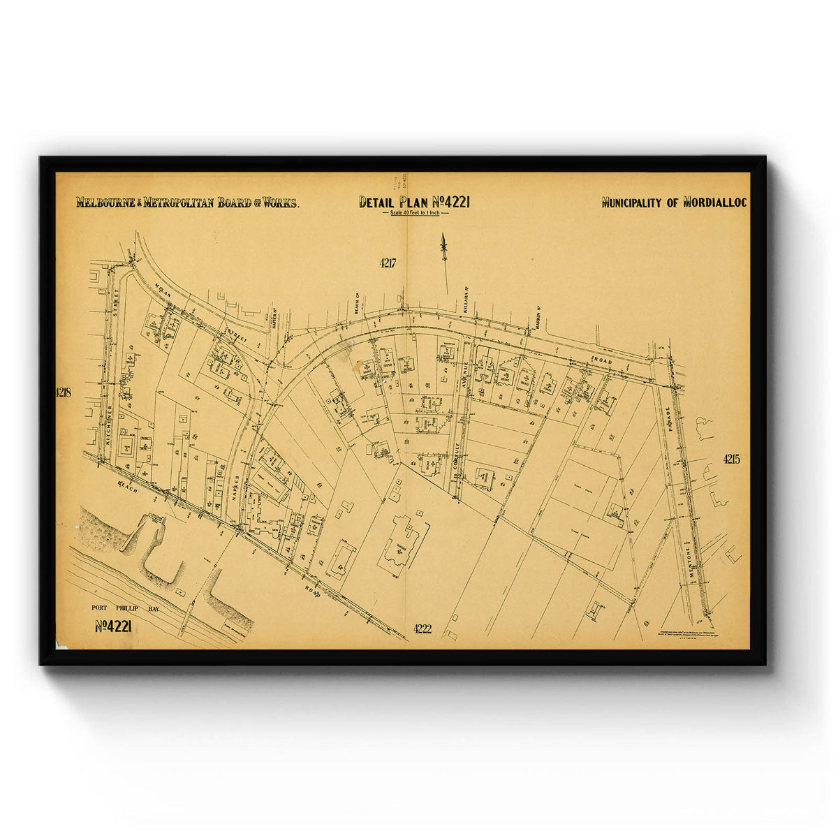 Mordialloc, Victoria Australia Vintage Map #98 (1940) – Vintage Maps