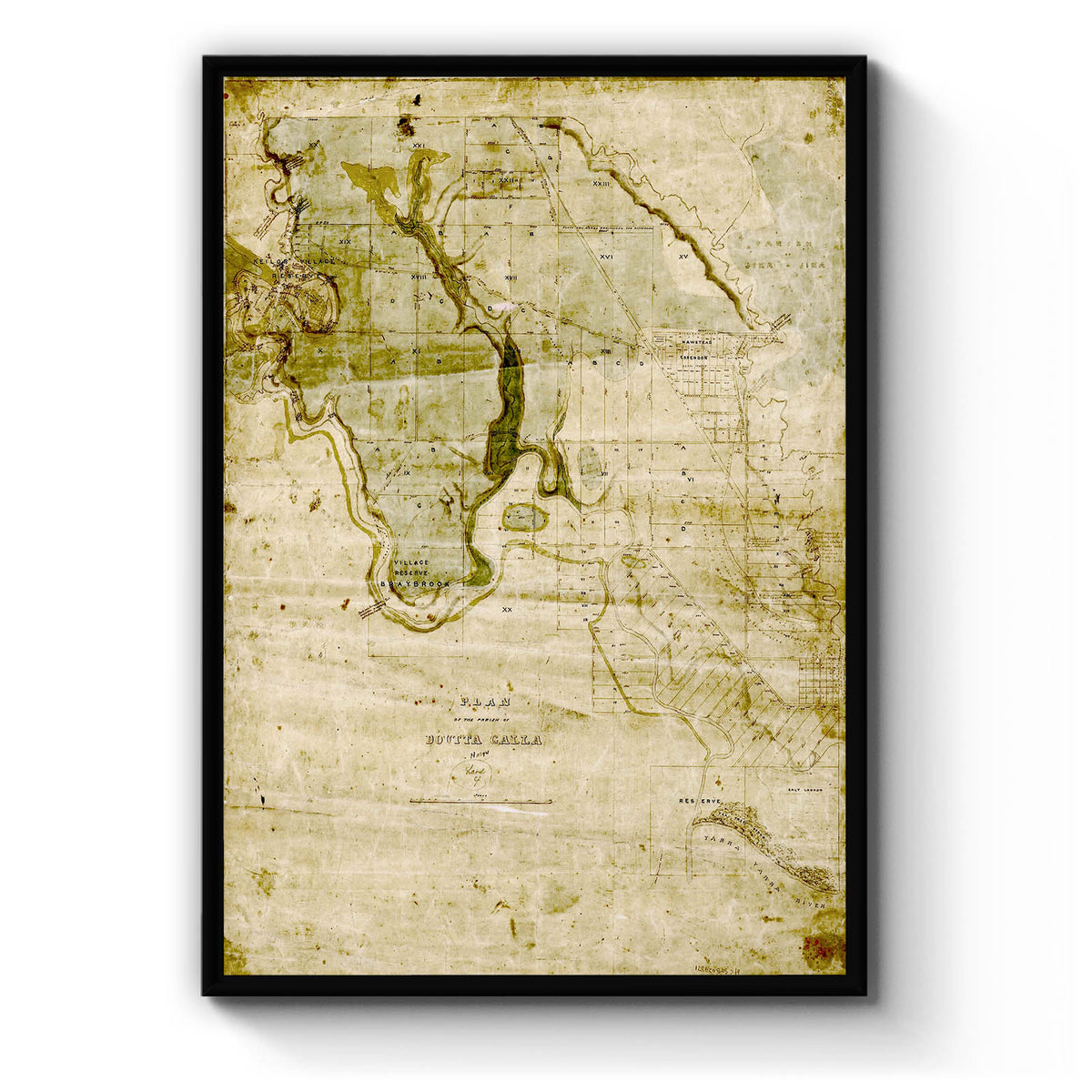 Essendon, Victoria Australia Vintage Map #26 (1856) – Vintage Maps