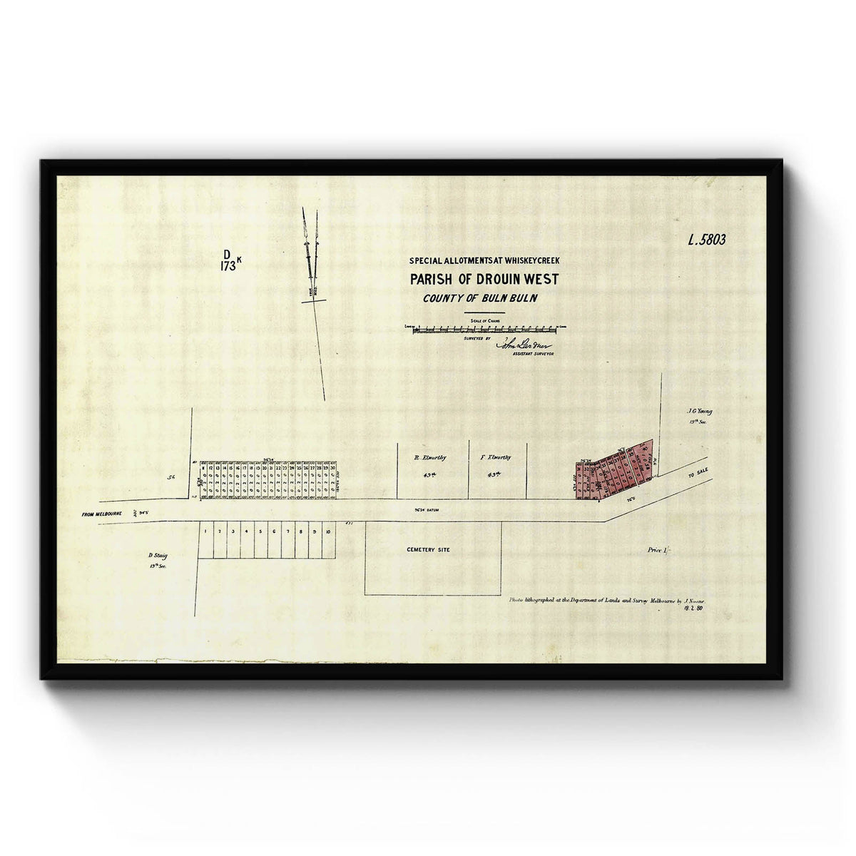 Drouin, Victoria Australia Vintage Map #2 (1880) – Vintage Maps