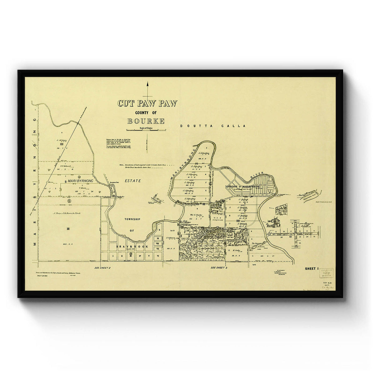 Braybrook, Victoria Australia Vintage Map #15 (1952) – Vintage Maps