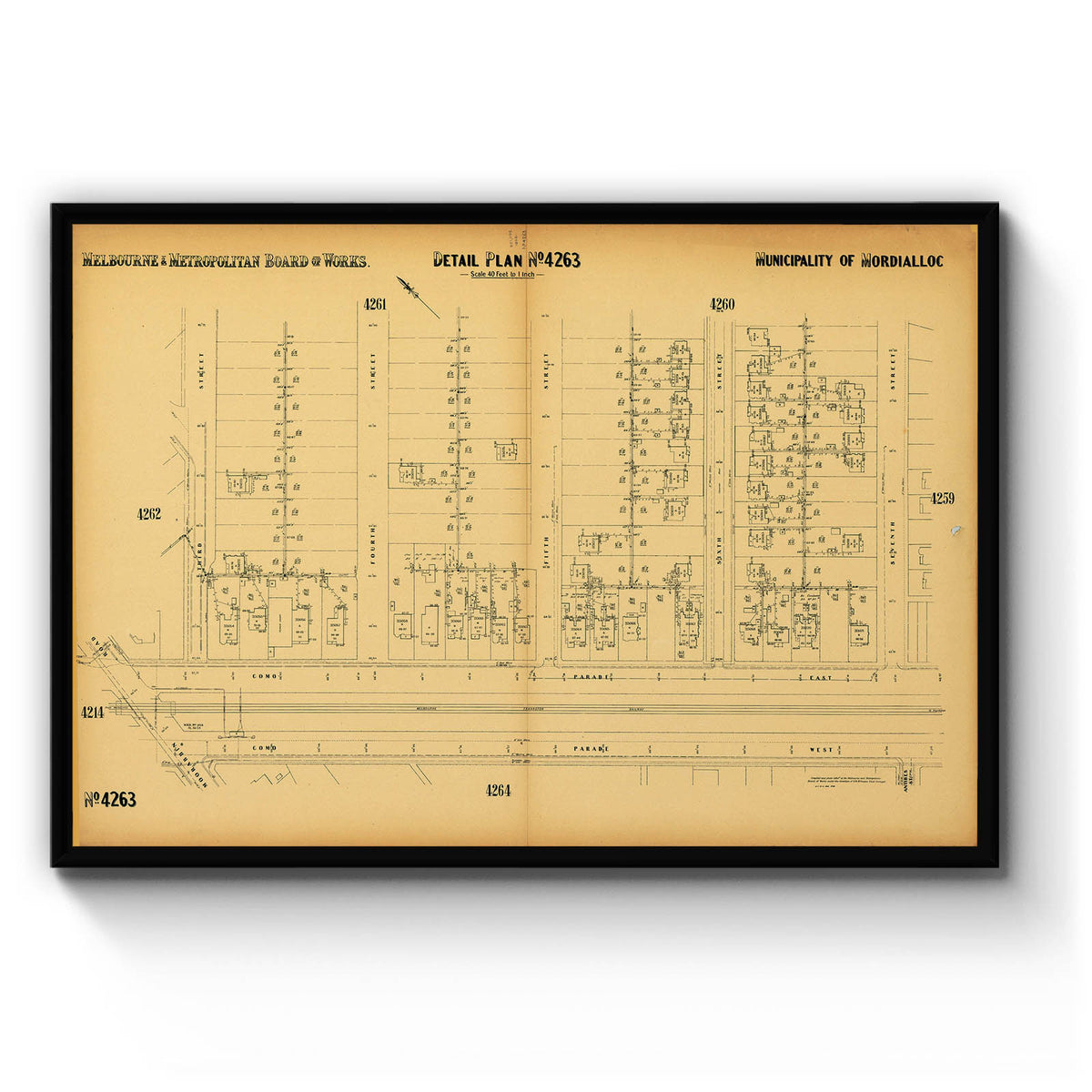 Mordialloc, Victoria Australia Vintage Map #62 (1940) – Vintage Maps