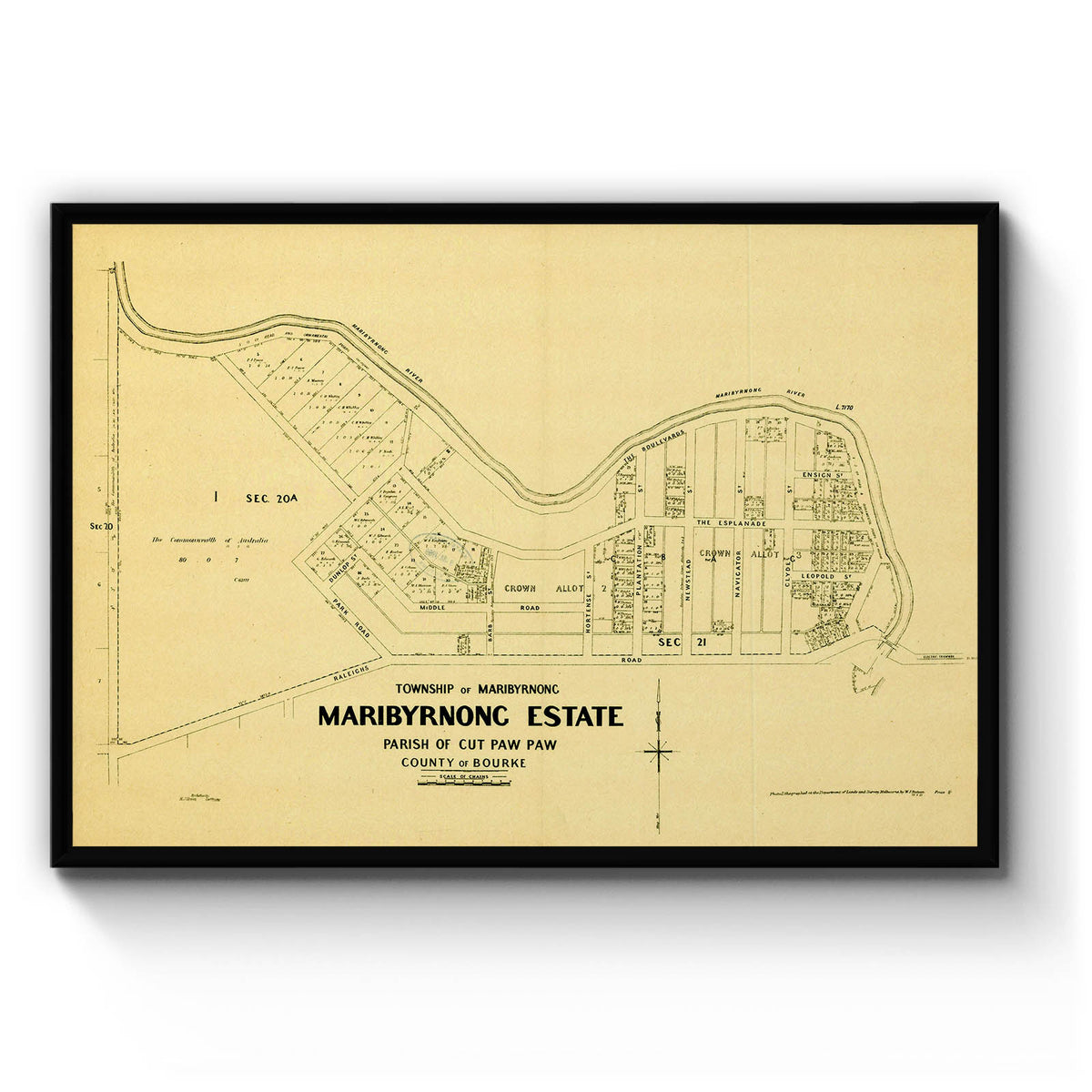 Maribyrnong, Victoria Australia Vintage Map #16 (1925) – Vintage Maps