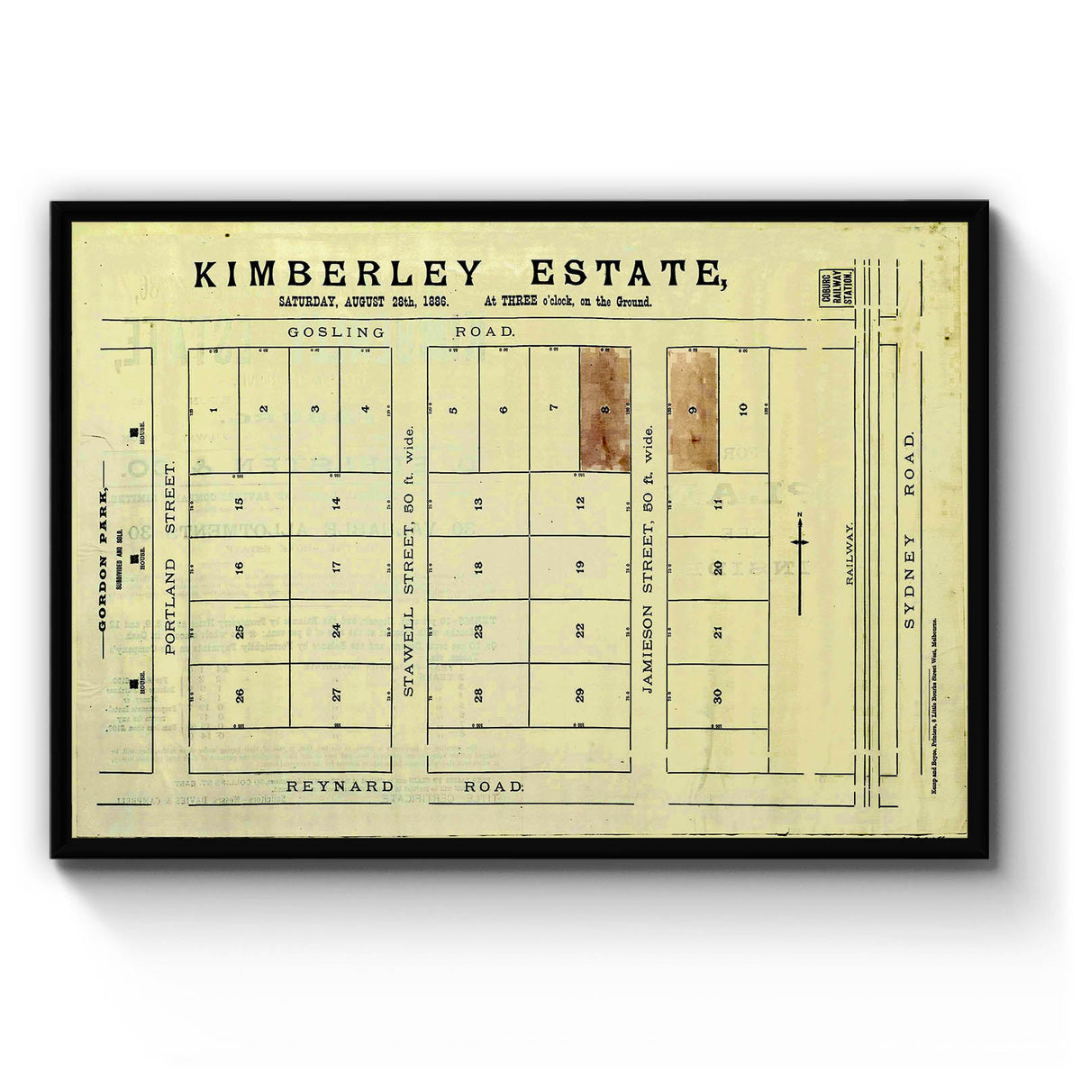 Coburg, Victoria Australia Vintage Map #60 (1886) – Vintage Maps