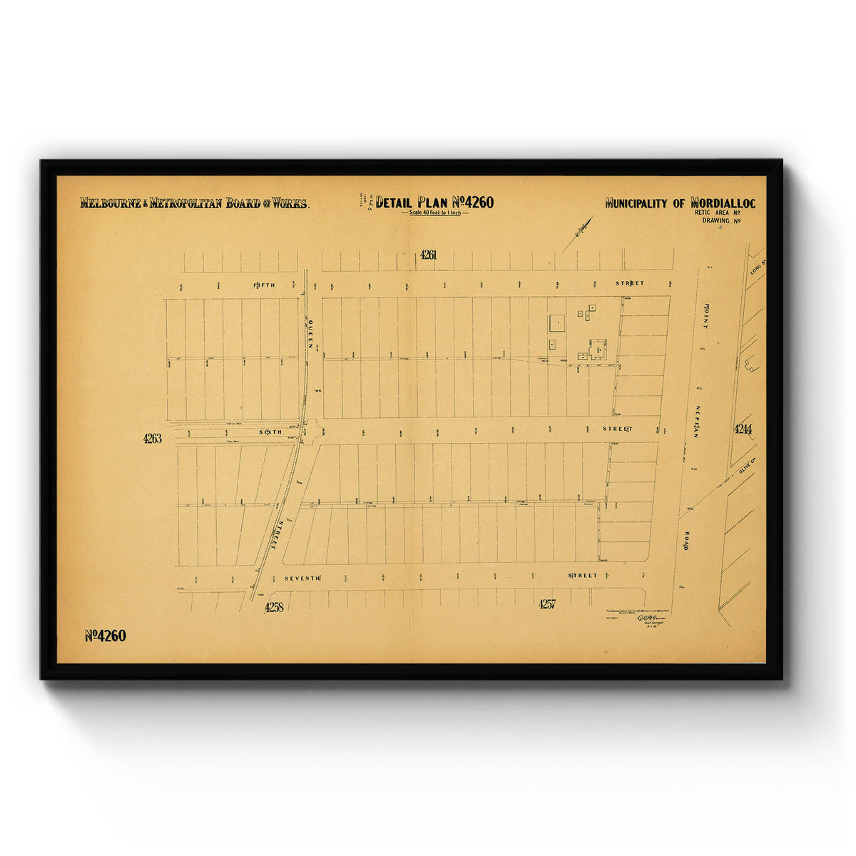 Mordialloc, Victoria Australia Vintage Map #102 (1939) – Vintage Maps
