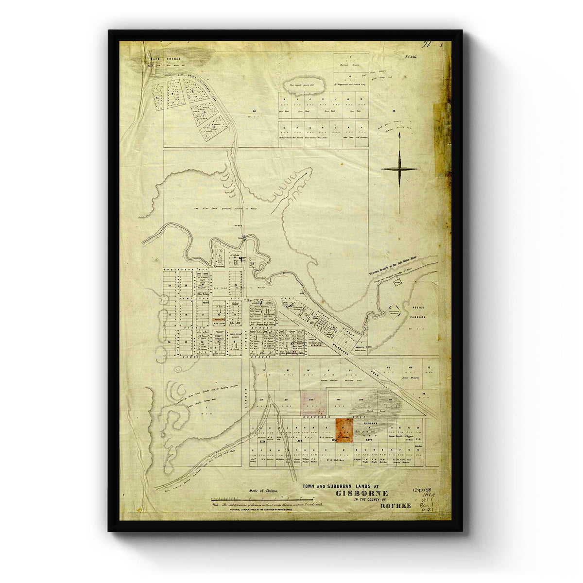 Gisborne, Victoria Australia Vintage Map #2 (18--) – Vintage Maps
