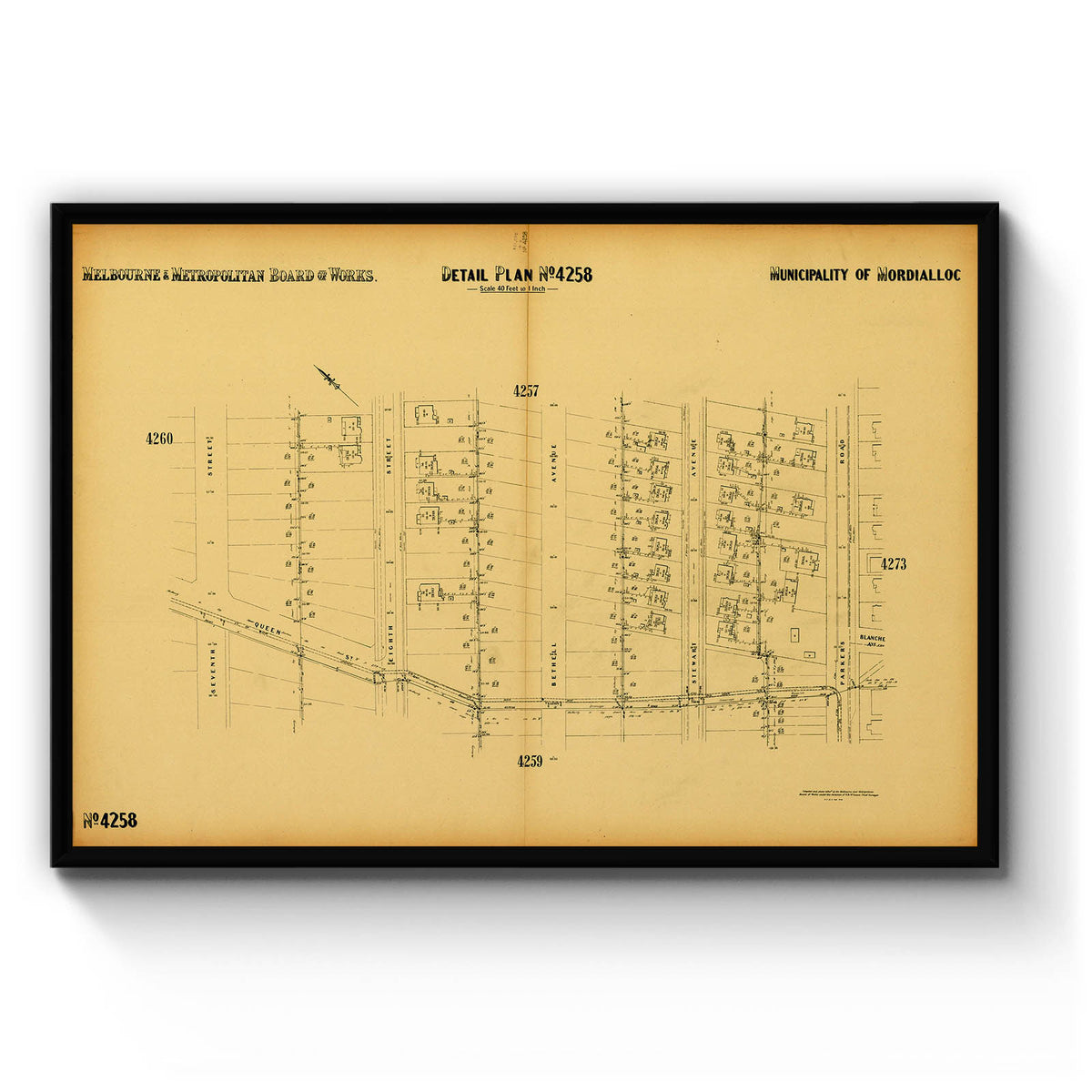 Mordialloc, Victoria Australia Vintage Map #64 (1940) – Vintage Maps