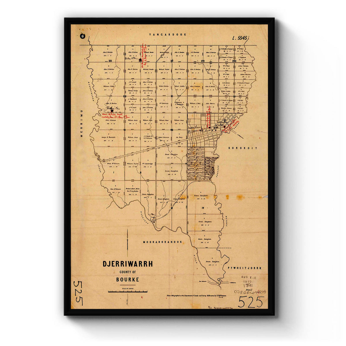 Melton, Victoria Australia Vintage Map #1 (1891) – Vintage Maps