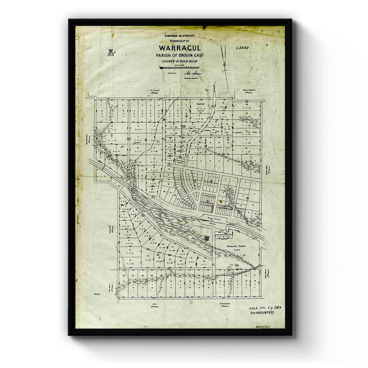Warragul, Victoria Australia Vintage Map #2 (18--?) – Vintage Maps