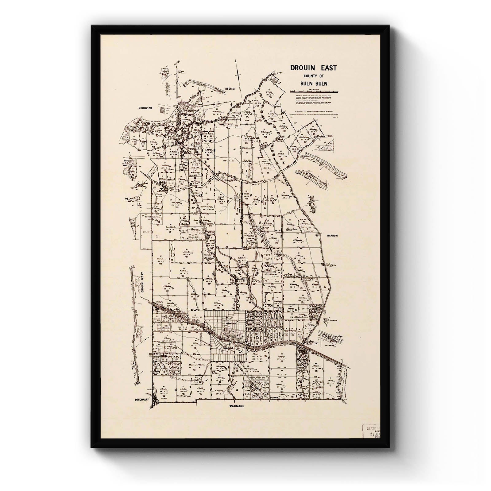 Warragul, Victoria Australia Vintage Map #9 (1960) – Vintage Maps