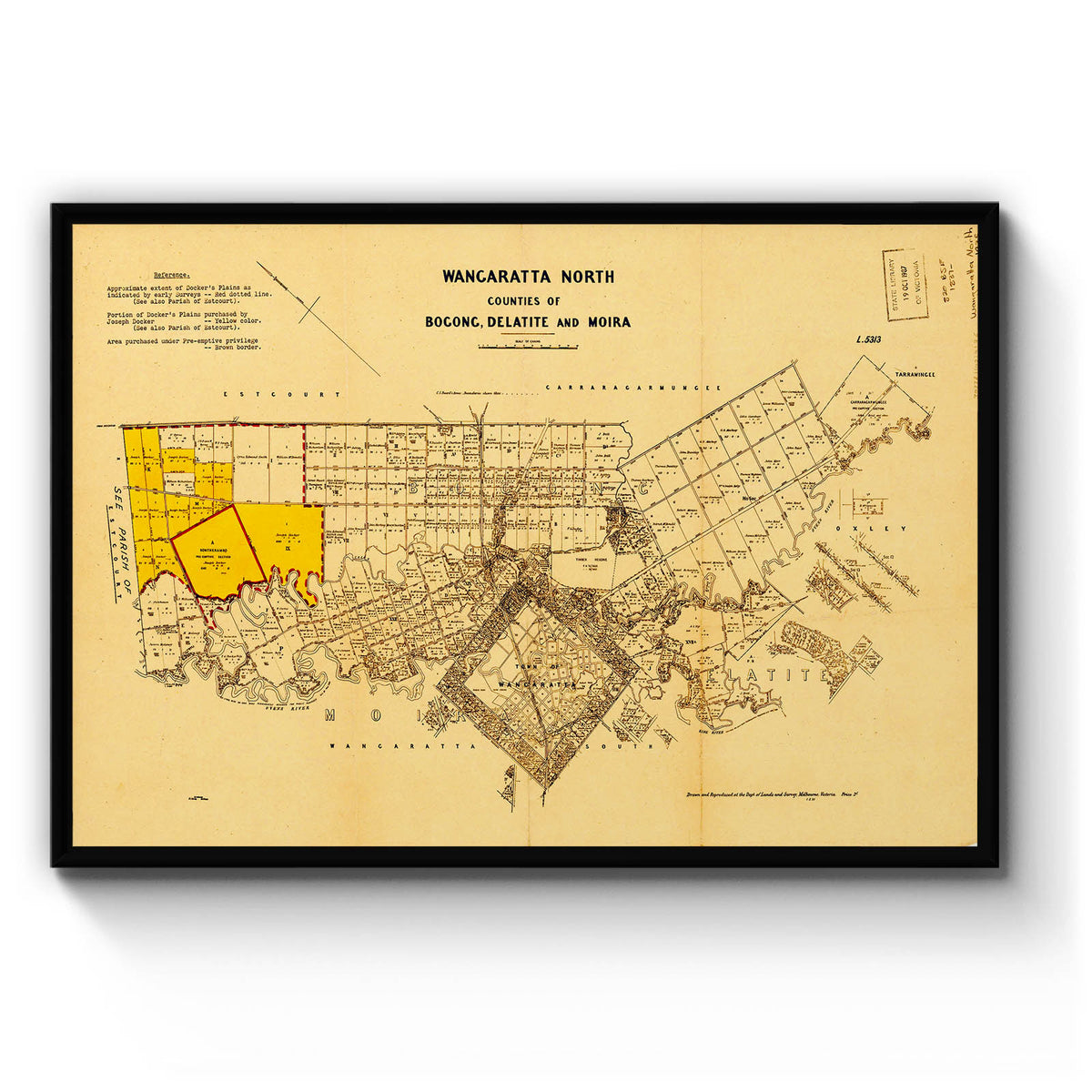 Wangaratta, Victoria Australia Vintage Map #13 (1935) – Vintage Maps