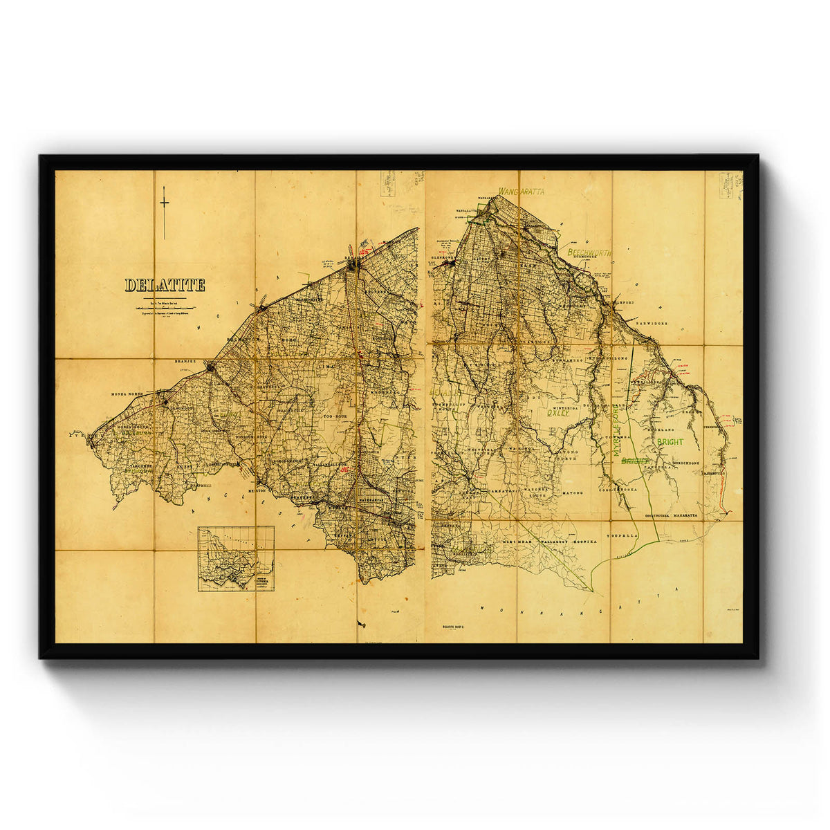 Wangaratta, Victoria Australia Vintage Map #12 (1939) – Vintage Maps