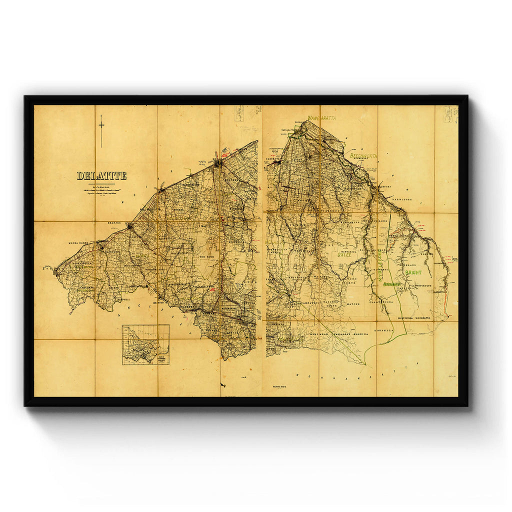 Wangaratta, Victoria Vintage Maps