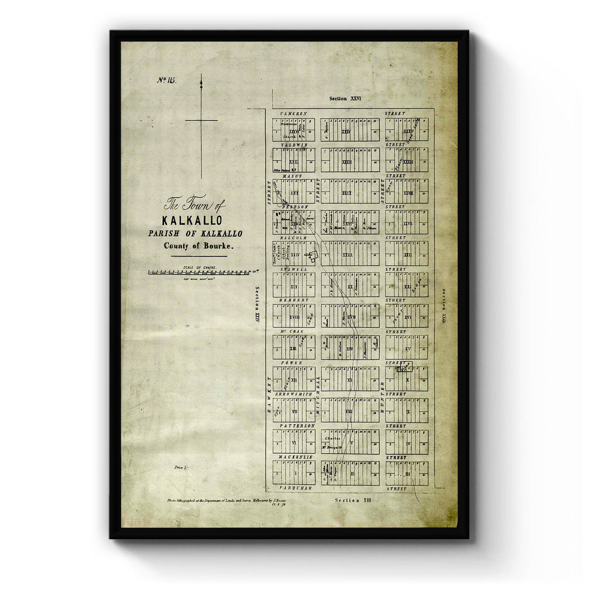 Kalkallo, Victoria Australia Vintage Map #1 (1875) – Vintage Maps