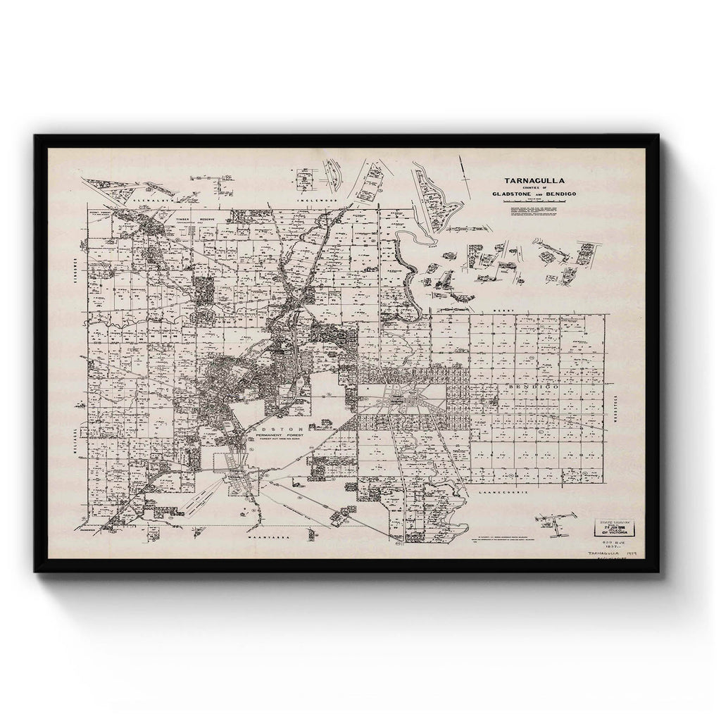 Newbridge, Victoria Vintage Maps
