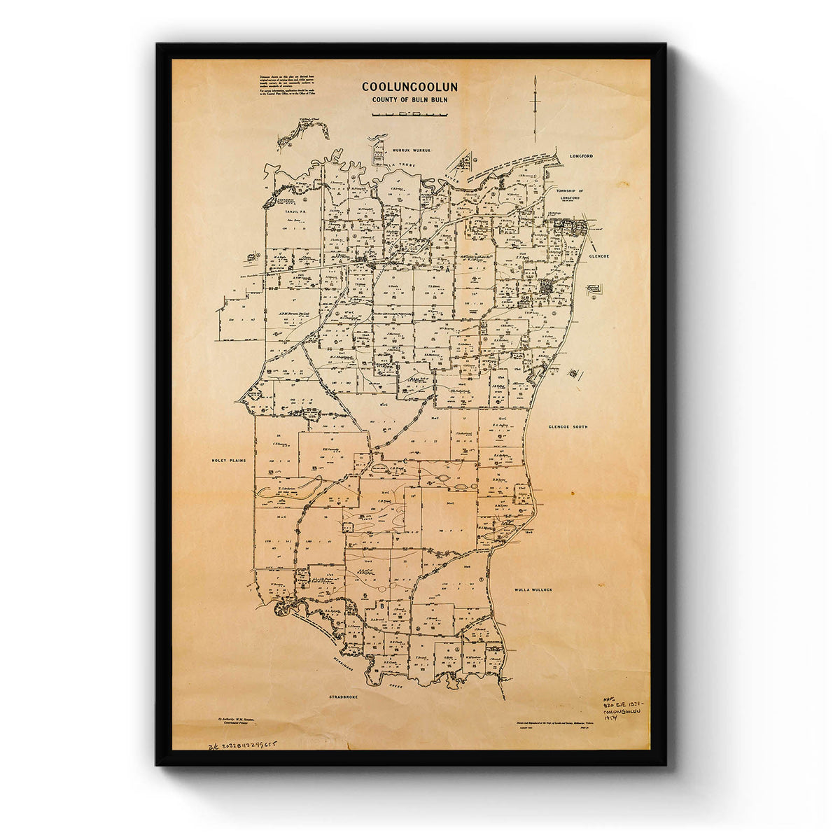 Longford, Victoria Australia Vintage Map #2 (1954) – Vintage Maps