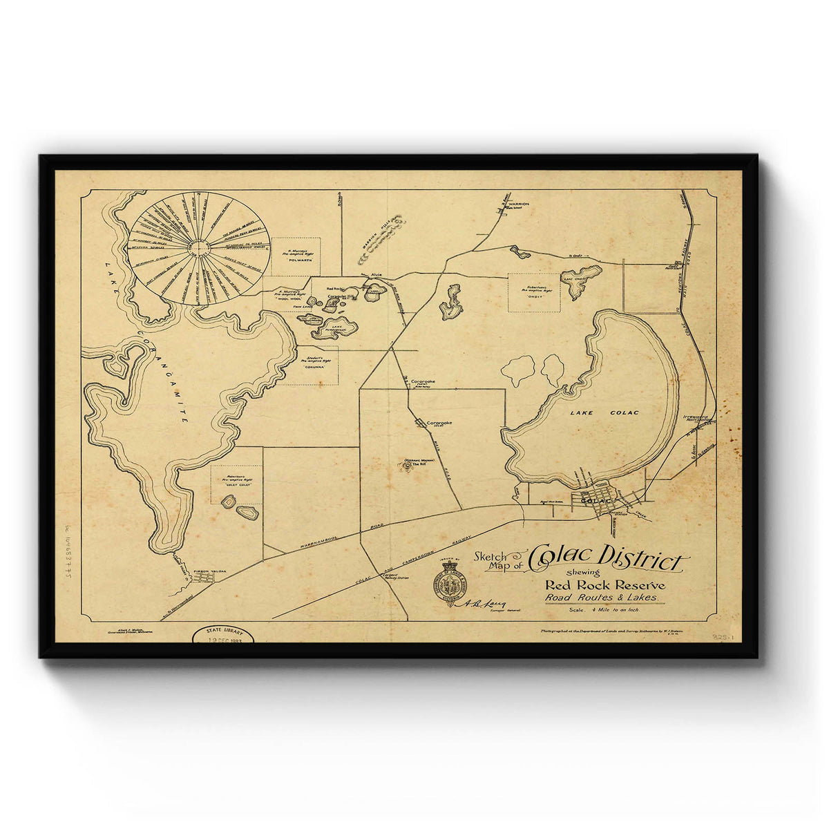 Colac, Victoria Australia Vintage Map #1 (1915) – Vintage Maps