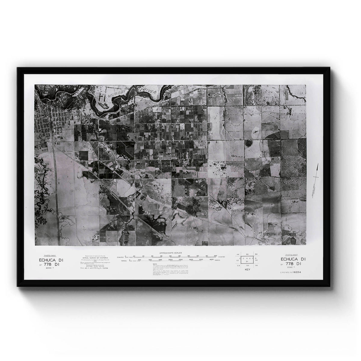 Echuca, Victoria Australia Vintage Map #16 (1945) – Vintage Maps