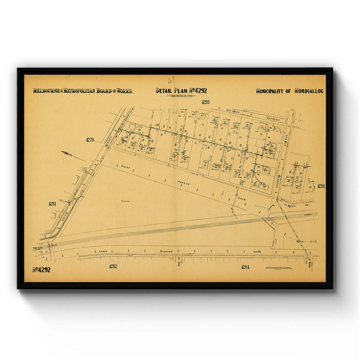 Mordialloc, Victoria Australia Vintage Map #80 (1940) – Vintage Maps