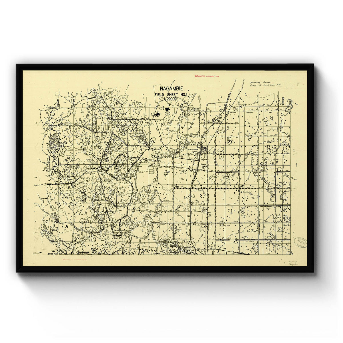 Nagambie, Victoria Australia Vintage Map #6 (195-?) – Vintage Maps