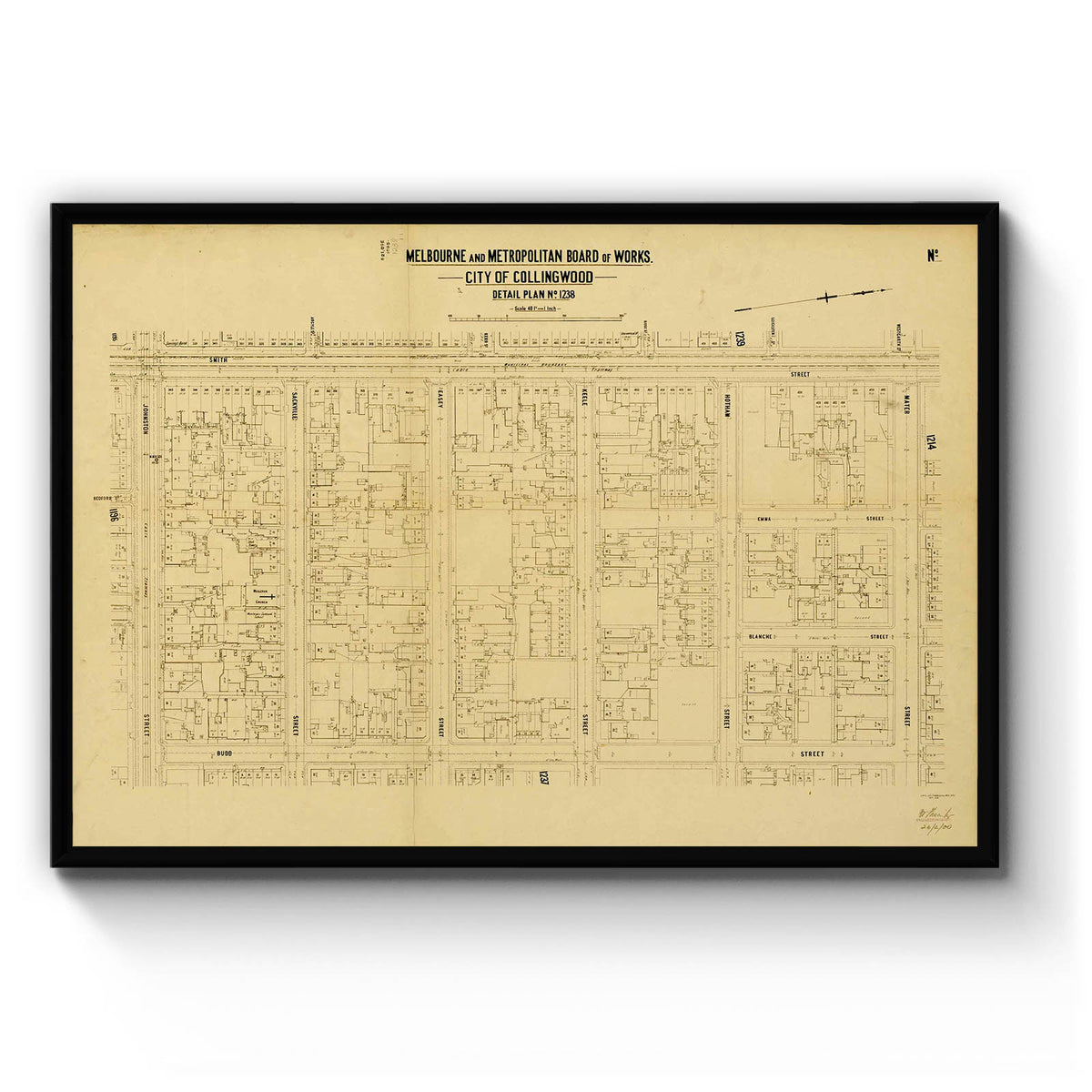 Collingwood, Victoria Australia Vintage Map #35 (1900) – Vintage Maps