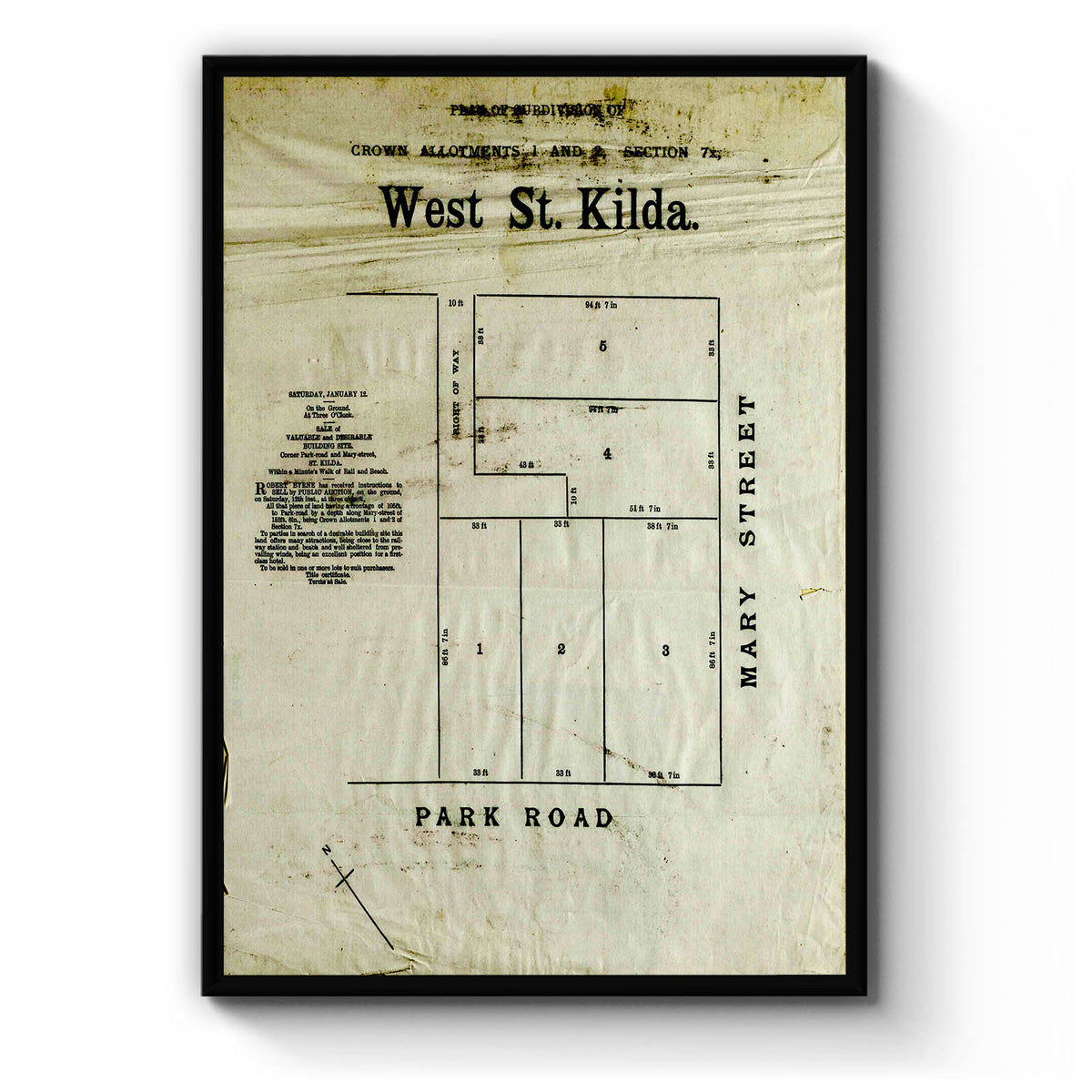 St Kilda, Victoria Australia Vintage Map #189 (185-?) – Vintage Maps