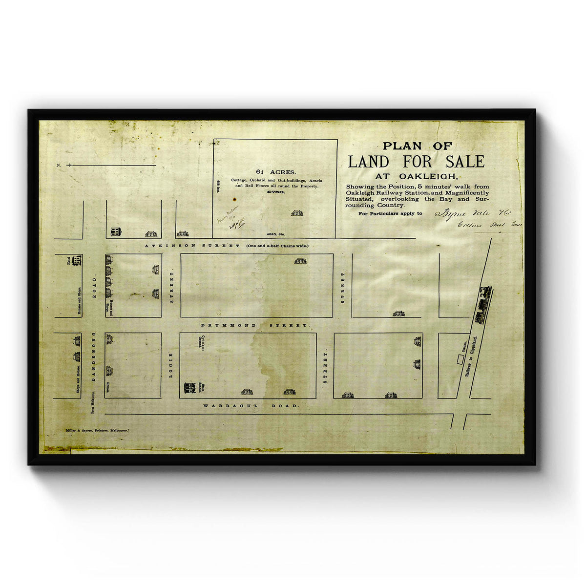 Oakleigh, Victoria Australia Vintage Map #21 (188-?) – Vintage Maps