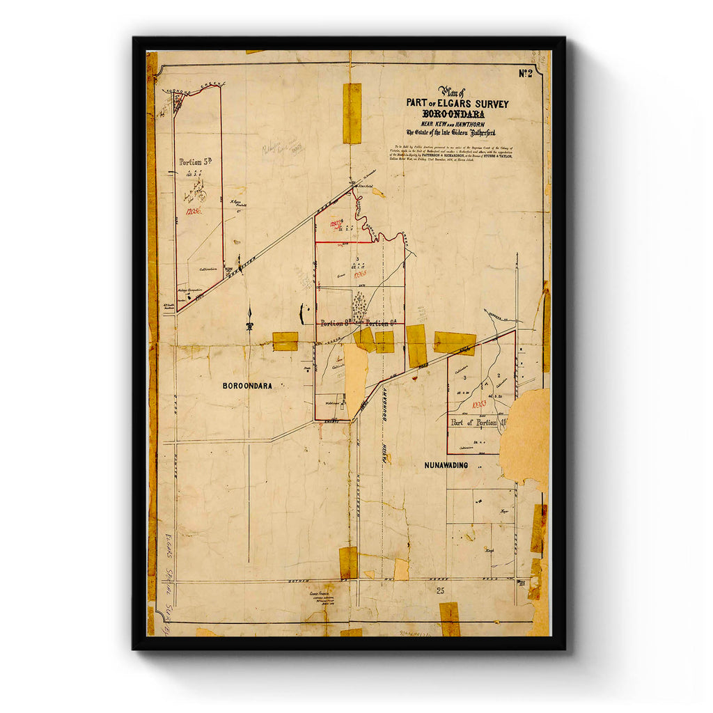 Boroondara, Victoria Vintage Maps