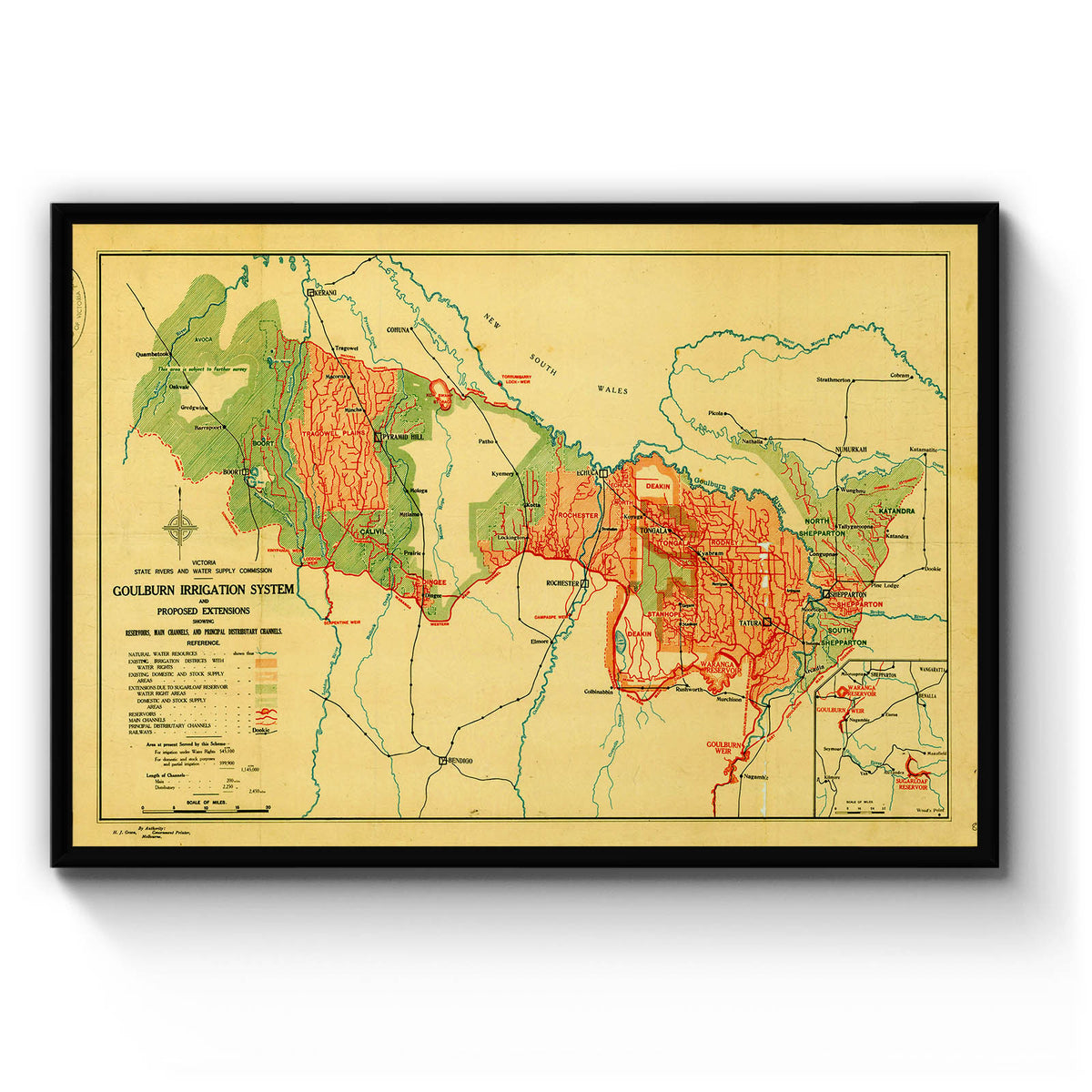 Tatura, Victoria Australia Vintage Map #5 (1928) – Vintage Maps
