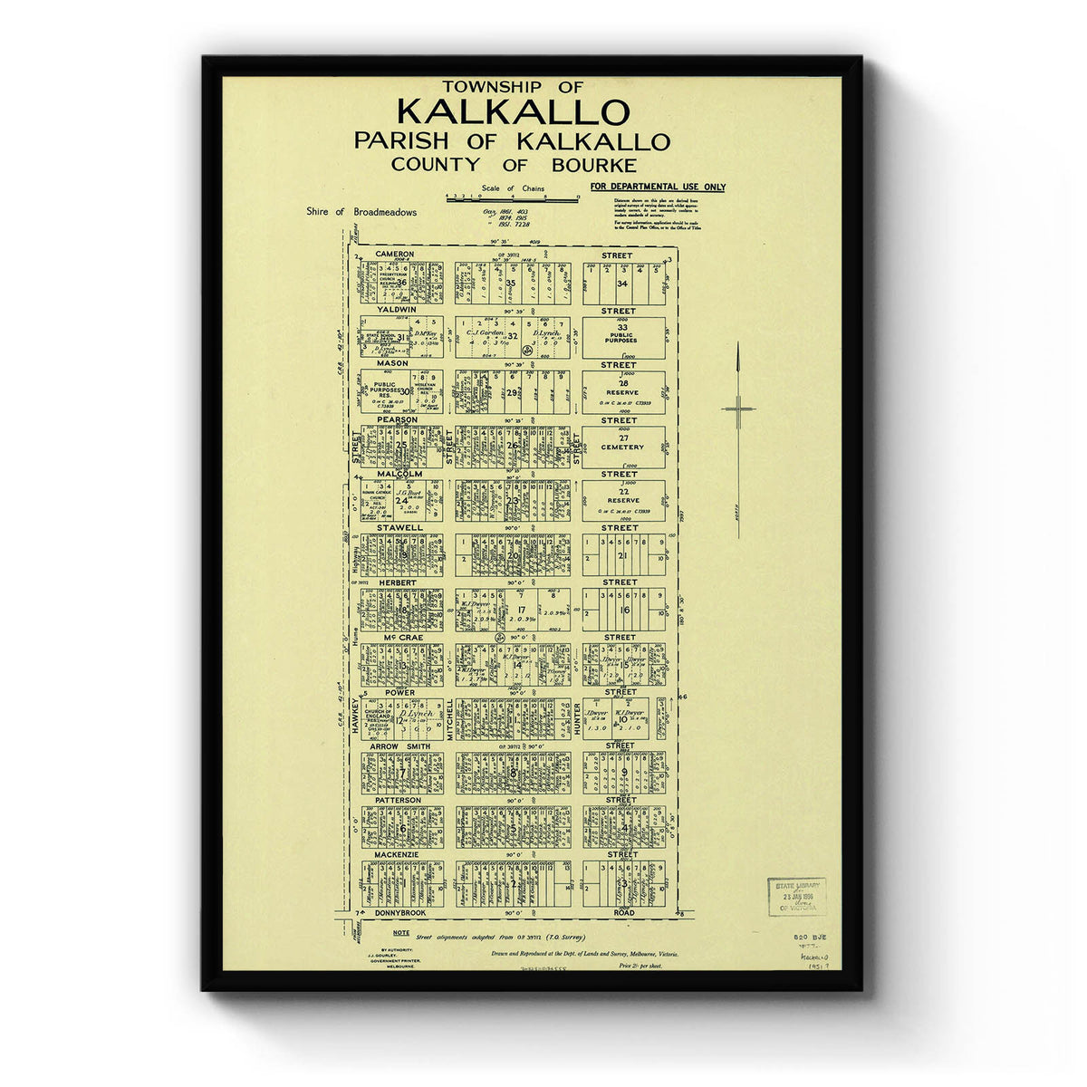 Kalkallo, Victoria Australia Vintage Map #2b (1951) – Vintage Maps