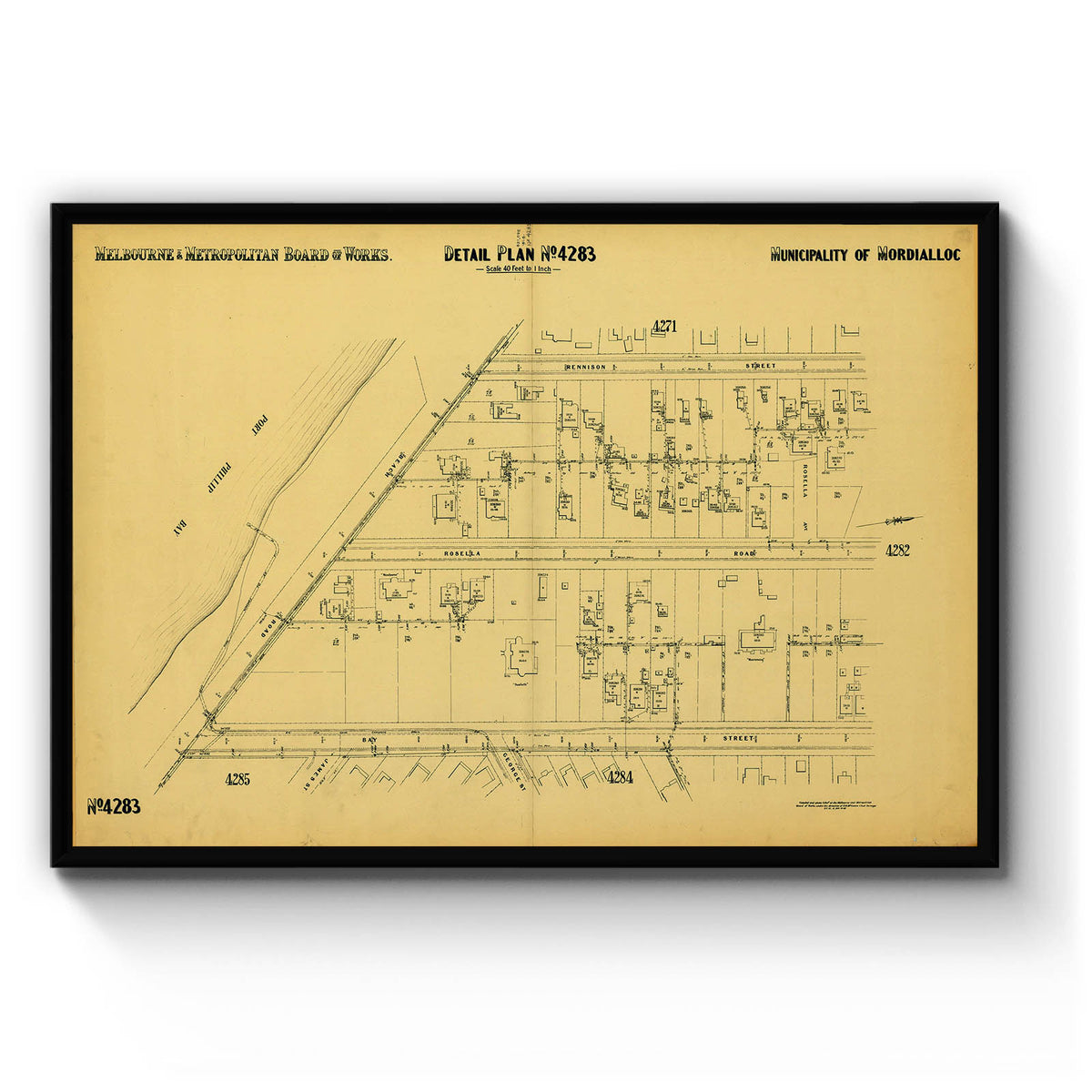 Mordialloc, Victoria Australia Vintage Map #103 (1939) – Vintage Maps