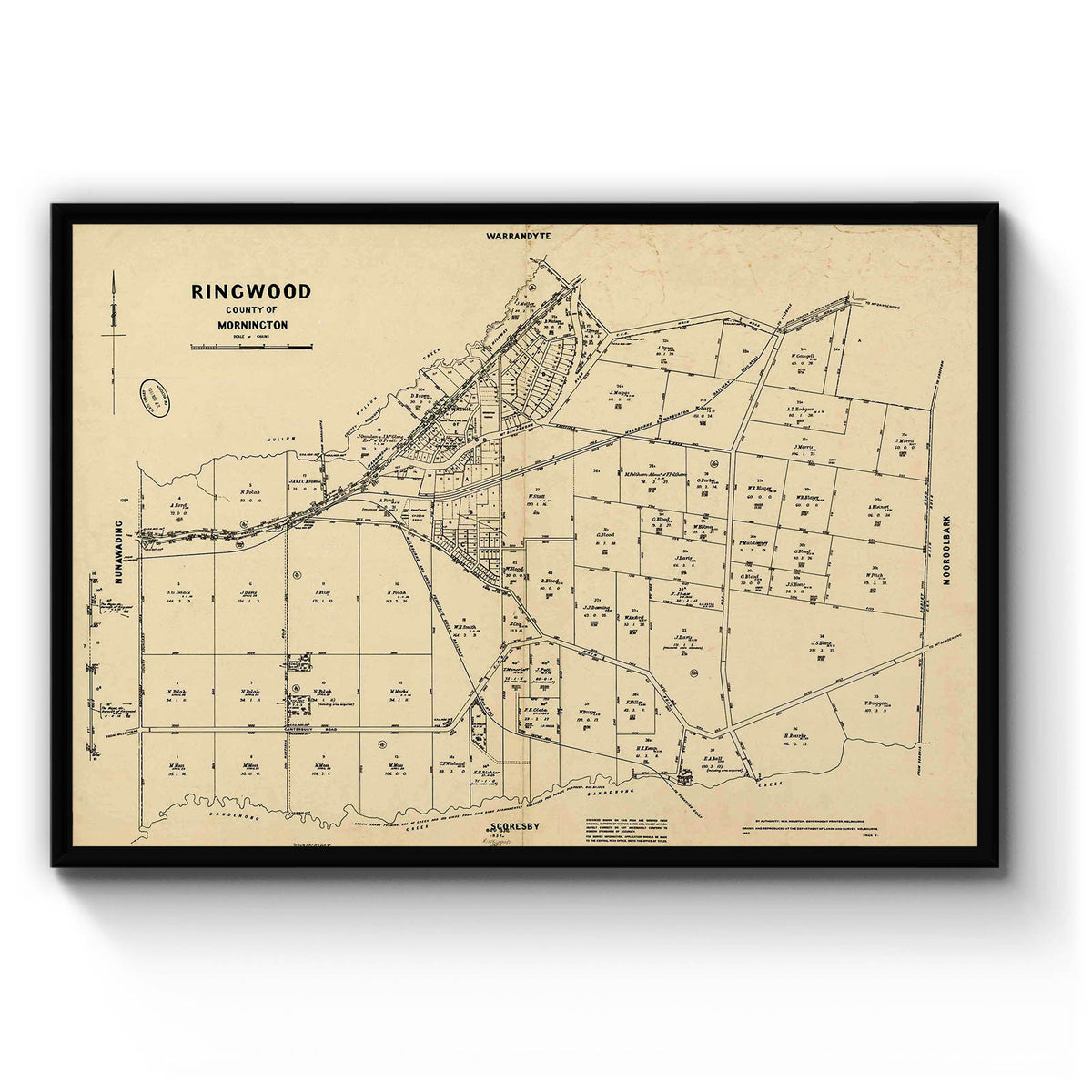 Ringwood, Victoria Australia Vintage Map #10 (1957) – Vintage Maps