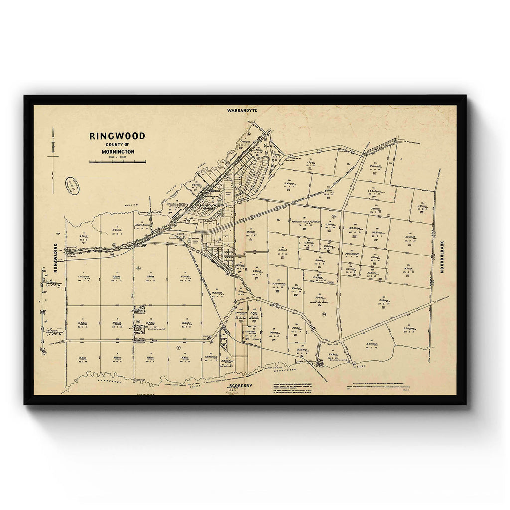 Ringwood, Victoria Vintage Maps