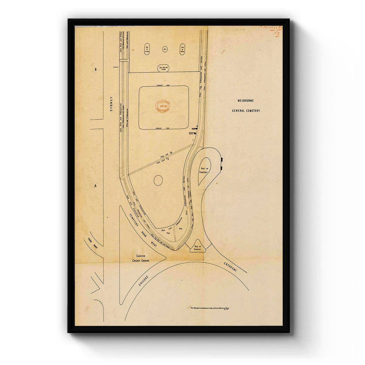 Carlton, Victoria Australia Vintage Map #35b (1883) – Vintage Maps