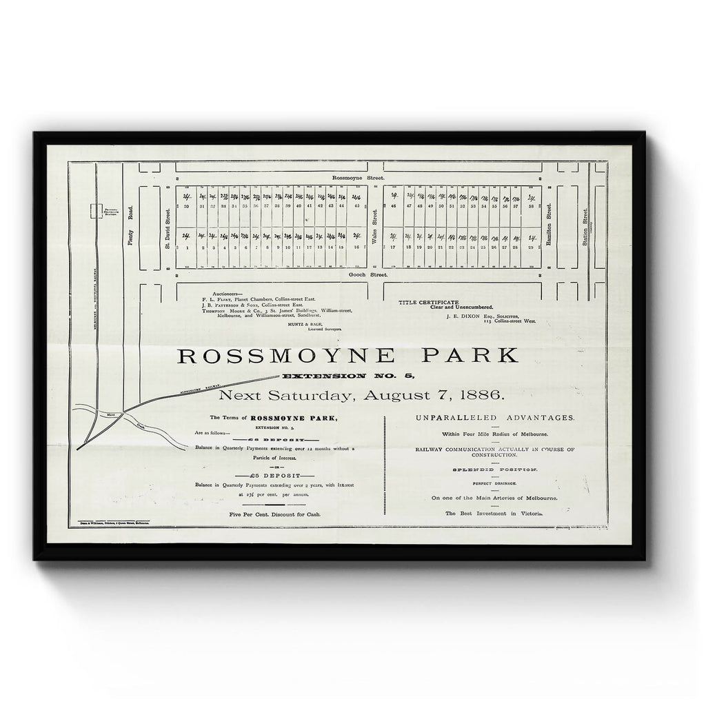 Thornbury, Victoria Vintage Maps