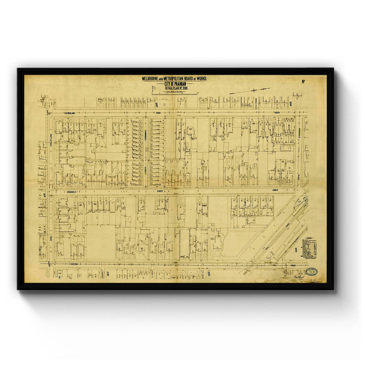 Armadale, Victoria Australia Vintage Map #20 (1901) – Vintage Maps