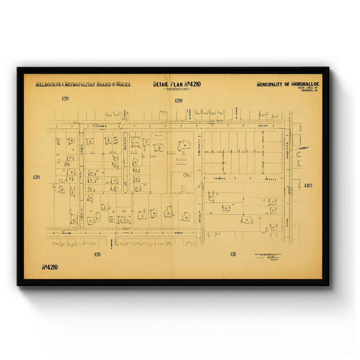 Mordialloc, Victoria Australia Vintage Map #110 (1939) – Vintage Maps