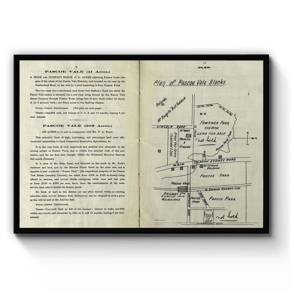 Pascoe Vale, Victoria Australia Vintage Map #3 (1887?) – Vintage Maps