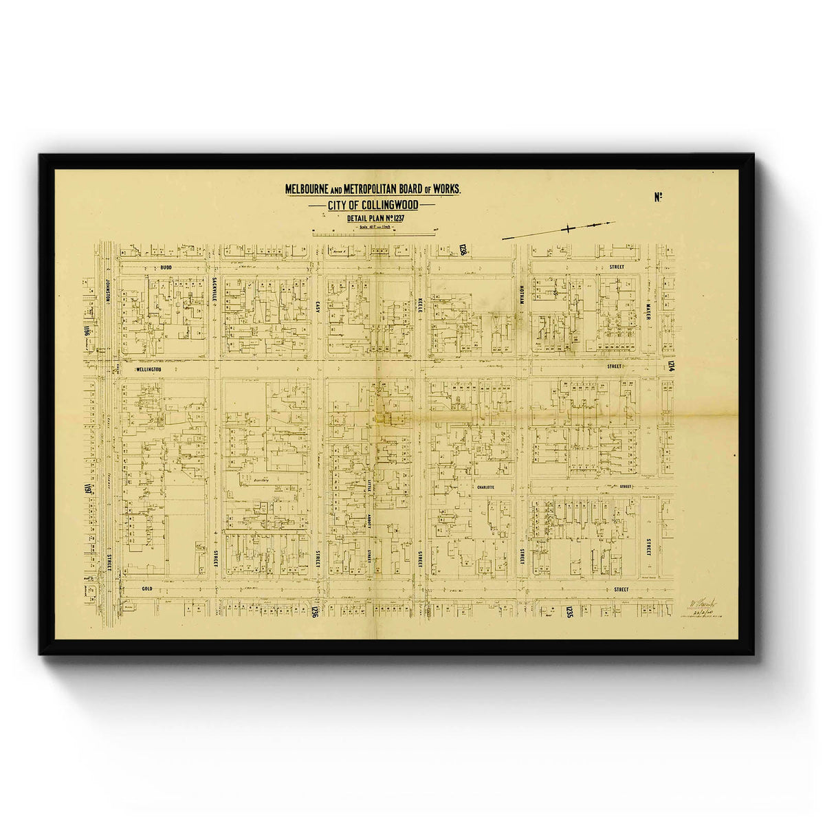 Collingwood, Victoria Australia Vintage Map #33 (1900) – Vintage Maps