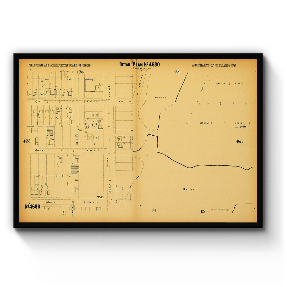 Williamstown, Victoria Australia Vintage Map #60 (1947) – Vintage Maps