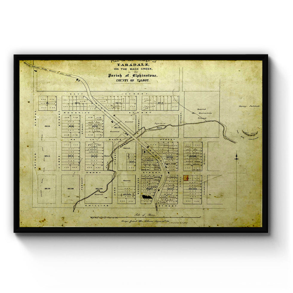 Taradale, Victoria Vintage Maps