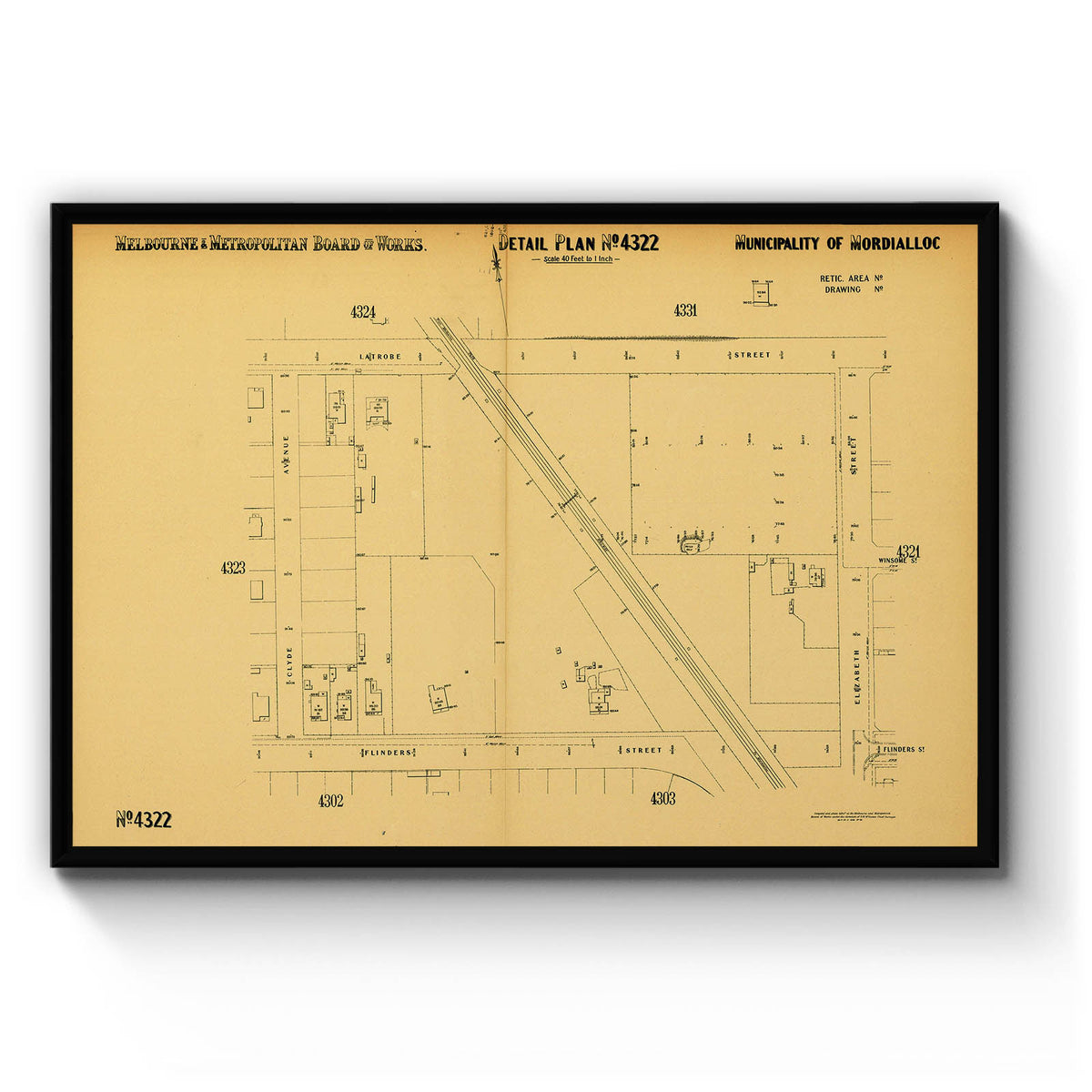 Mordialloc, Victoria Australia Vintage Map #57 (1940) – Vintage Maps