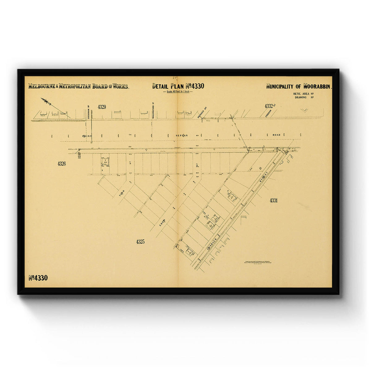 Cheltenham, Victoria Australia Vintage Map #25 (1940) – Vintage Maps